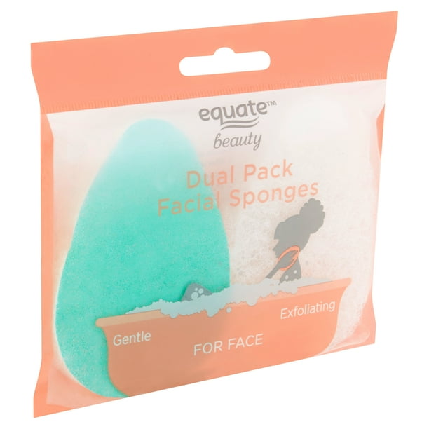 Equate Beauty Facial Sponges Dual Pack - Walmart.com - Walmart.com