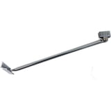 12" Slatwall Shelf Knife Bracket with Bracket Support Arm, Chrome, 24 ...