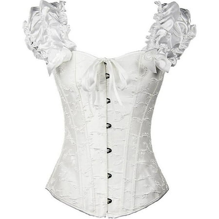 Double Strap Steel Bone Ladies Corset Body Compression Breast Shaper ...
