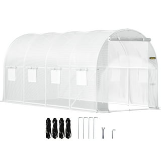4 ft. Long with Dia 0.43 in. Steel Greenhouse Hoops, Rust-Free Grow ...