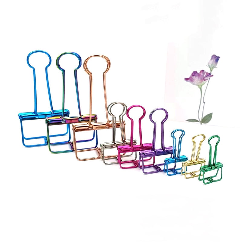 Binder Clips Paper Clamps Assorted Sizes Assorted Colors 20 Count ...