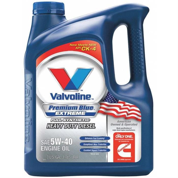 Valvoline 774038 Premium Blue Diesel Engine Oil, 5W40, 1 Gallon ...