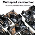 Fan Speed Controller Power 4Pin Fan Governor NAS Server Fan Speed Control Speed Regulation Board ...