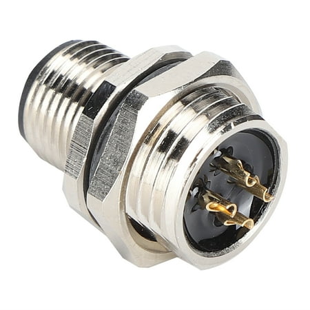 Panel Mounted Socket Connector, Plug Adapter 4pin Plug Adapter Mounted ...