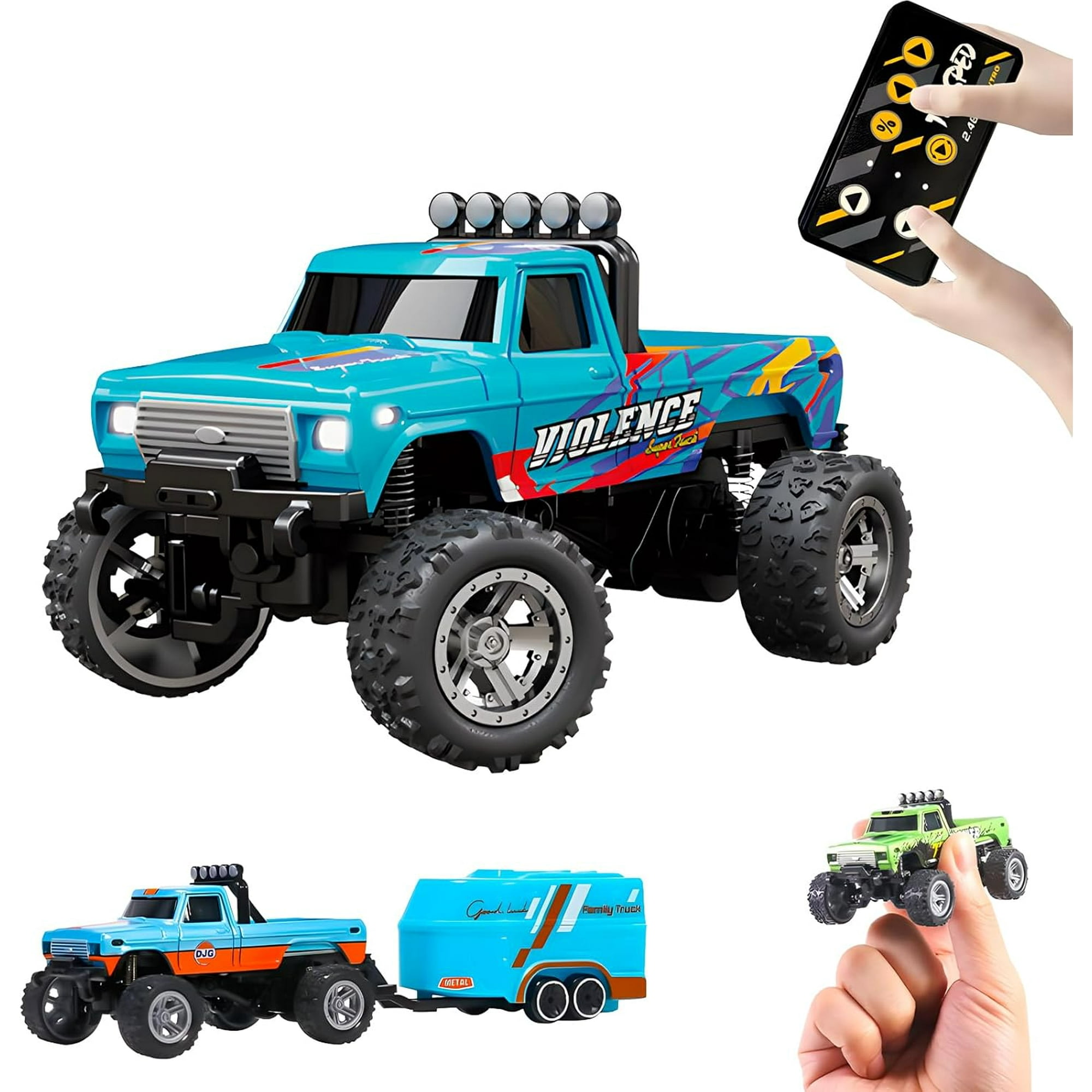 Click here for Asbsonk Mini Rc Monster Truck  Remote Control Car... prices