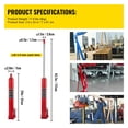 4 Ton Hydraulic Long Ram Jack, Single Piston Pump, Flat Base Manual ...