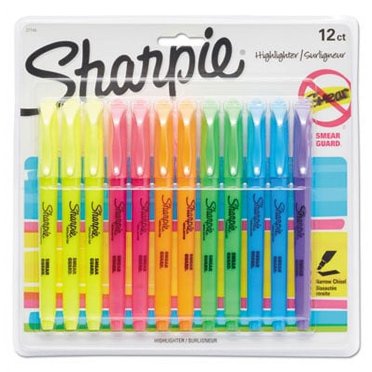 Sharpie Tank Highlighters, Chisel Tip, Assorted Color Highlighters ...