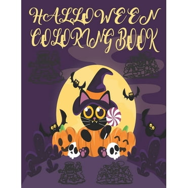 Happy Halloween Coloring Book for Girls: Happy Halloween Coloring Gift ...