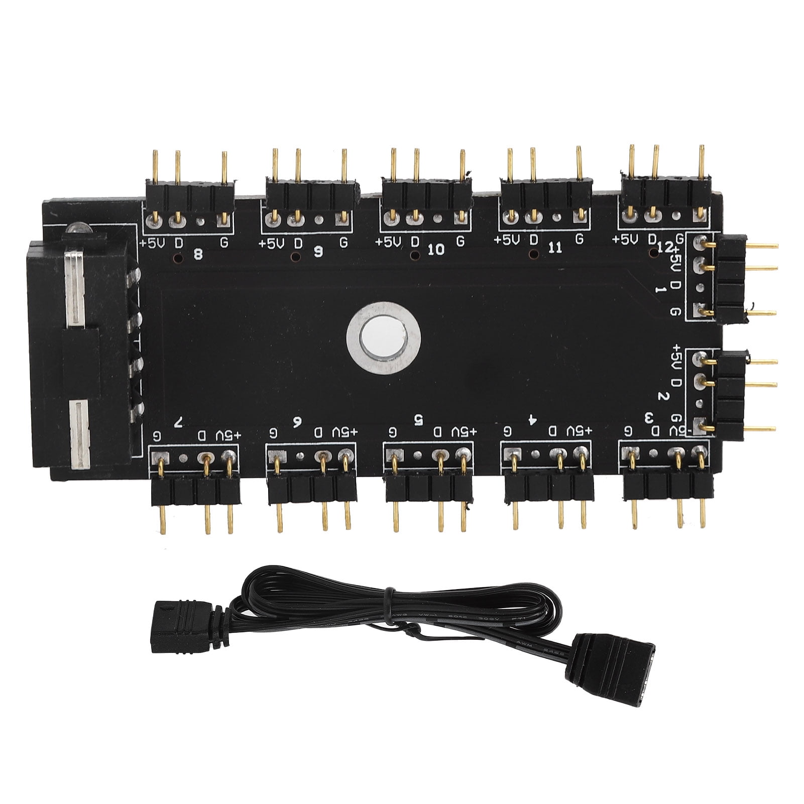 3pin argb hub rgb led splitter hub lighting device accessories 11 Way ...