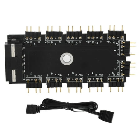 3pin Hub Extender 11 Way Splitter Hub 3PIN ARGB Interface Extender RGB ...