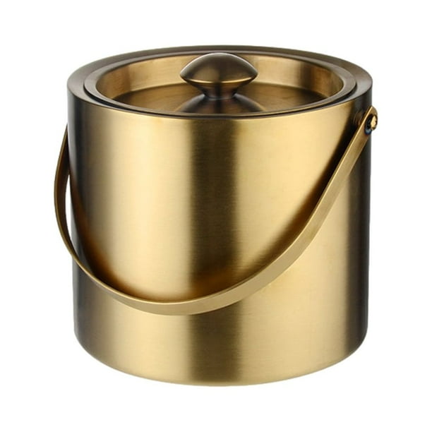 Enqiretly Drinks Cold And Guests Happy Stainless Steel Ice Bucket Easy ...