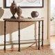 Weston Home Raine Half Circle Industrial Console Table, Antique finish ...