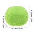 2pcs Fuzz Ball Squishy Stress Ball with Smiley Face for Stress Relief ...