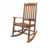 Mainstays Outdoor Wood Porch Rocking Chair, Natural - Walmart.com
