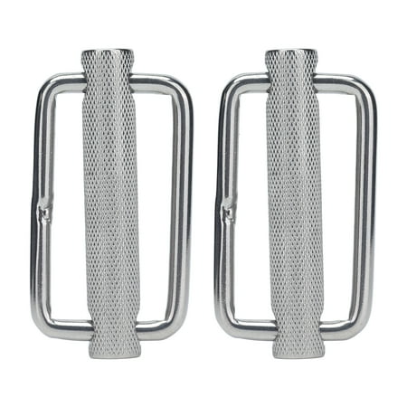 Wchiuoe 2Pcs Slide Buckle 316 Stainless Steel Rectangle Adjustable ...