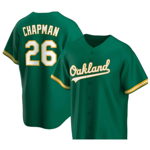Men Women Baseball jersey Athletics CHAPMAN 26# HENDERSON 24# Adult ...