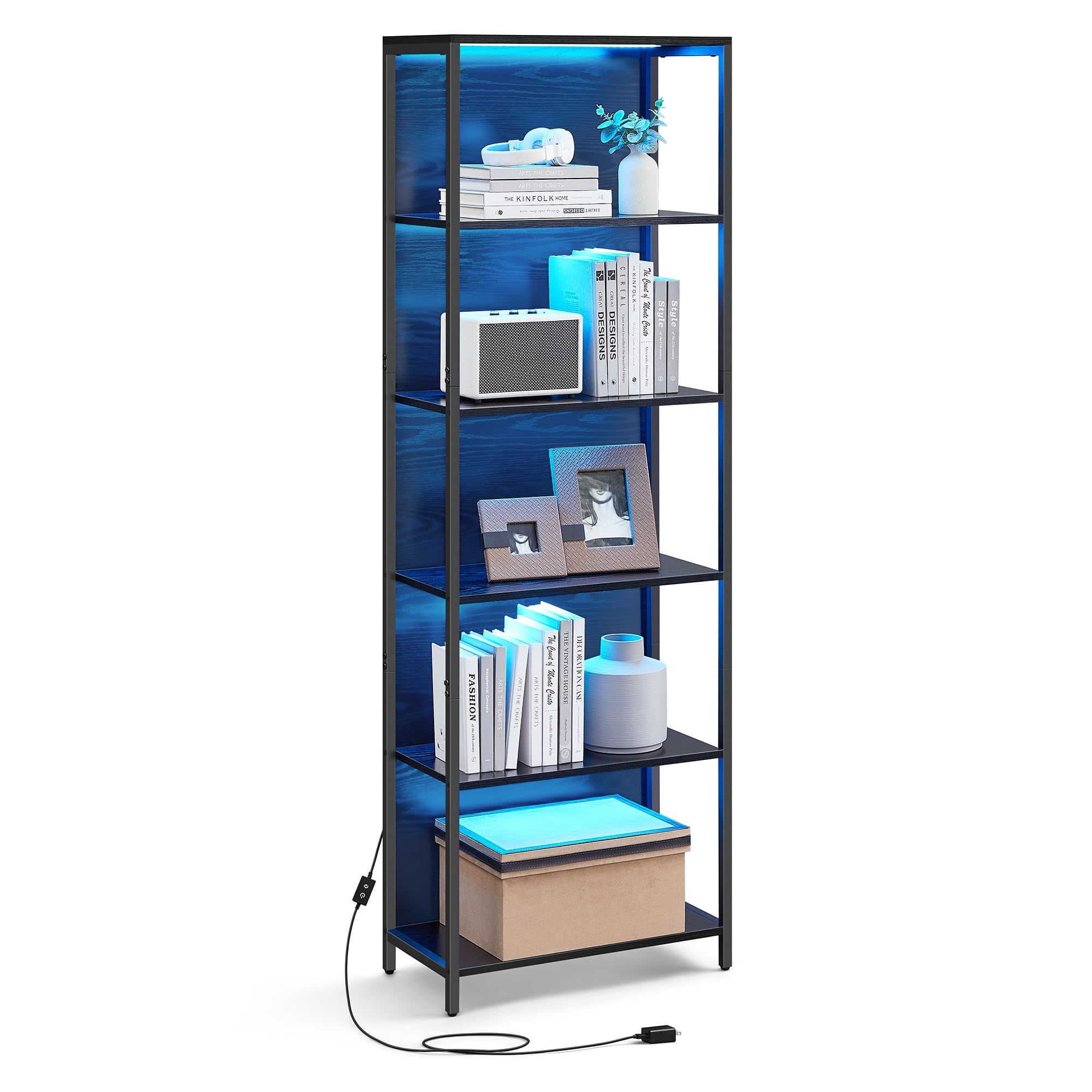 Click here for Vasagle 6-Tier Led Bookshelf  Display Shelf With D... prices