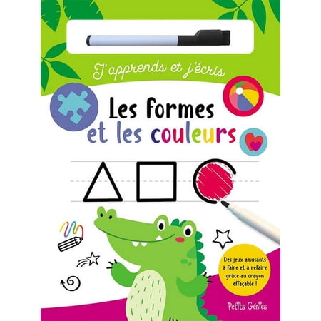 J'apprends et j'écris : formes et couleurs (French Book) | Walmart Canada