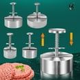 304 Stainless Steel Hamburger Patty Maker 5.5 Inch Adjustable Patty ...