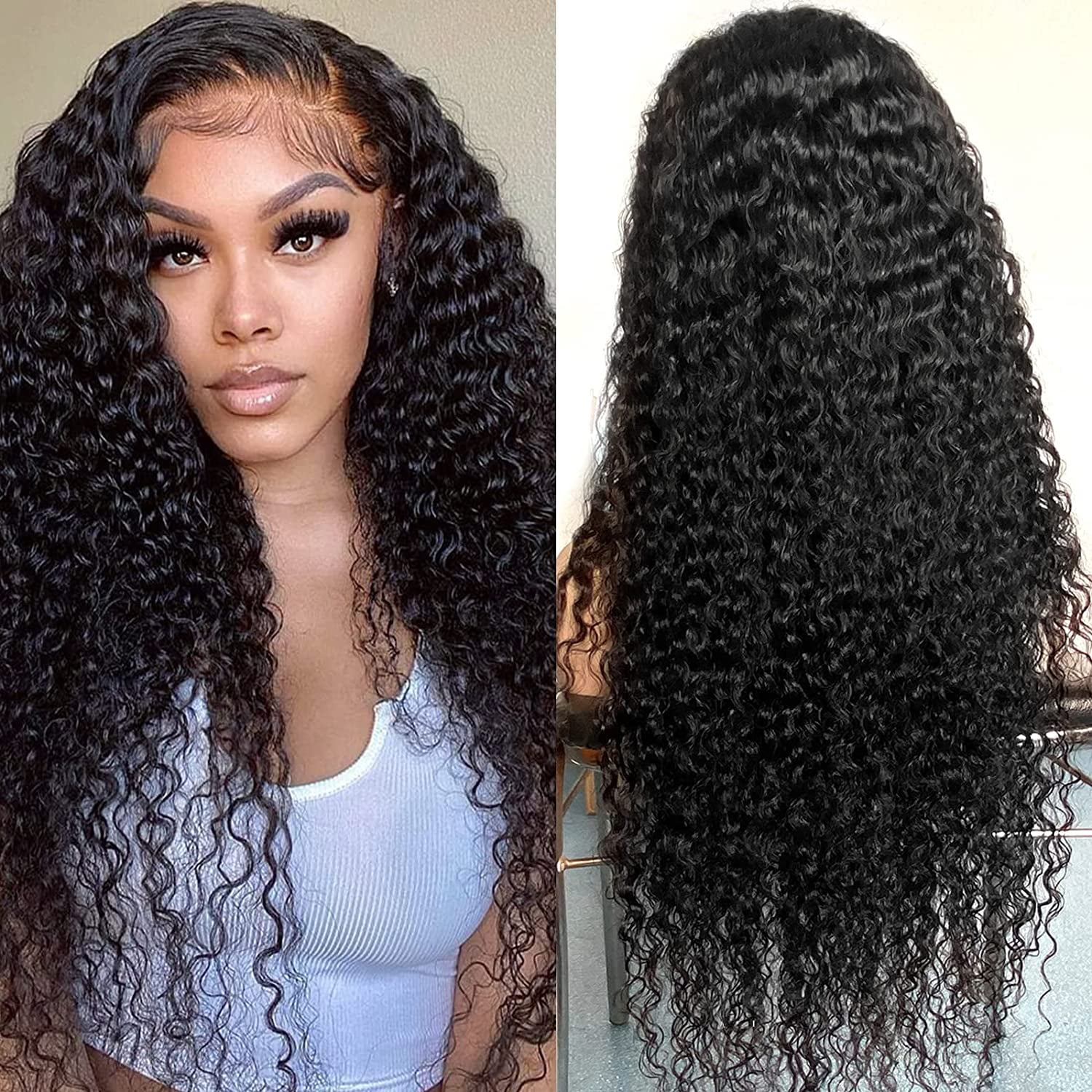 Natural Curly Lace Front Wigs
