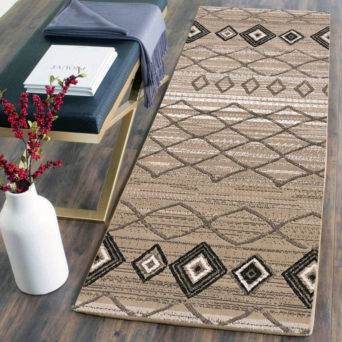 Area Rugs for Living room Area Rugs Clearance2x5 Runner Rug, Brown Area ...