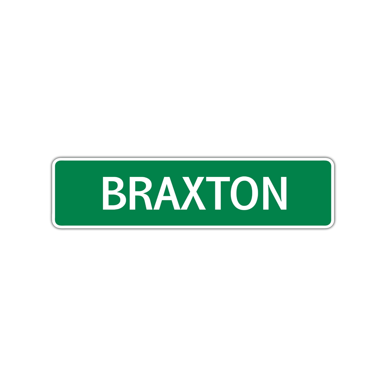 Braxton Boys Letter Printed Plaque Decoration Label Indoor Outdoor ...