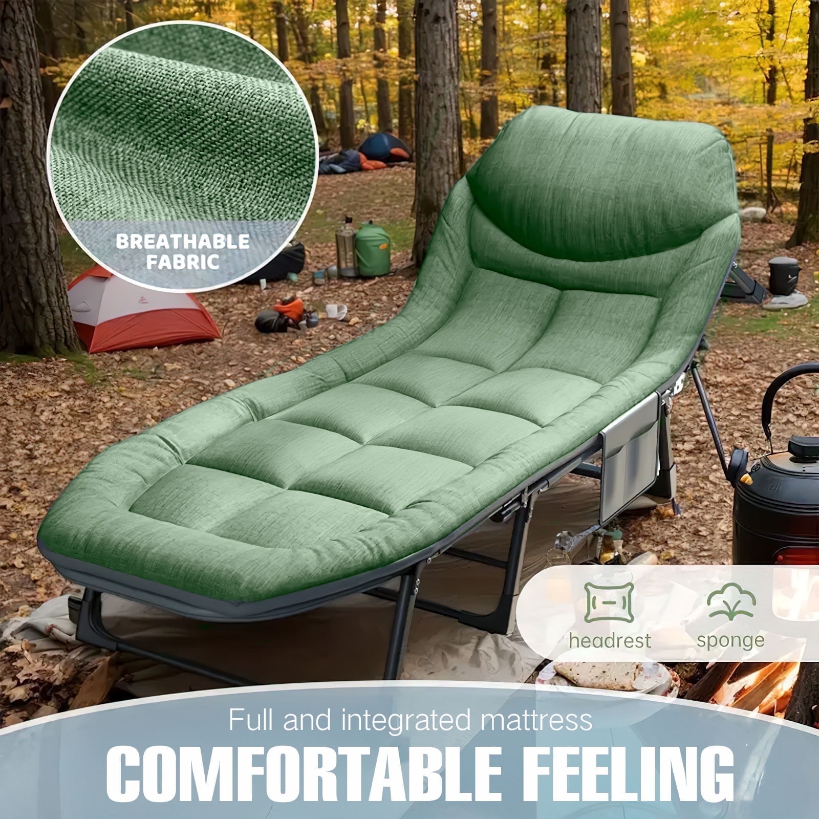 Click here for Halicool Portable Cot Bed With Mattress  Camping C... prices