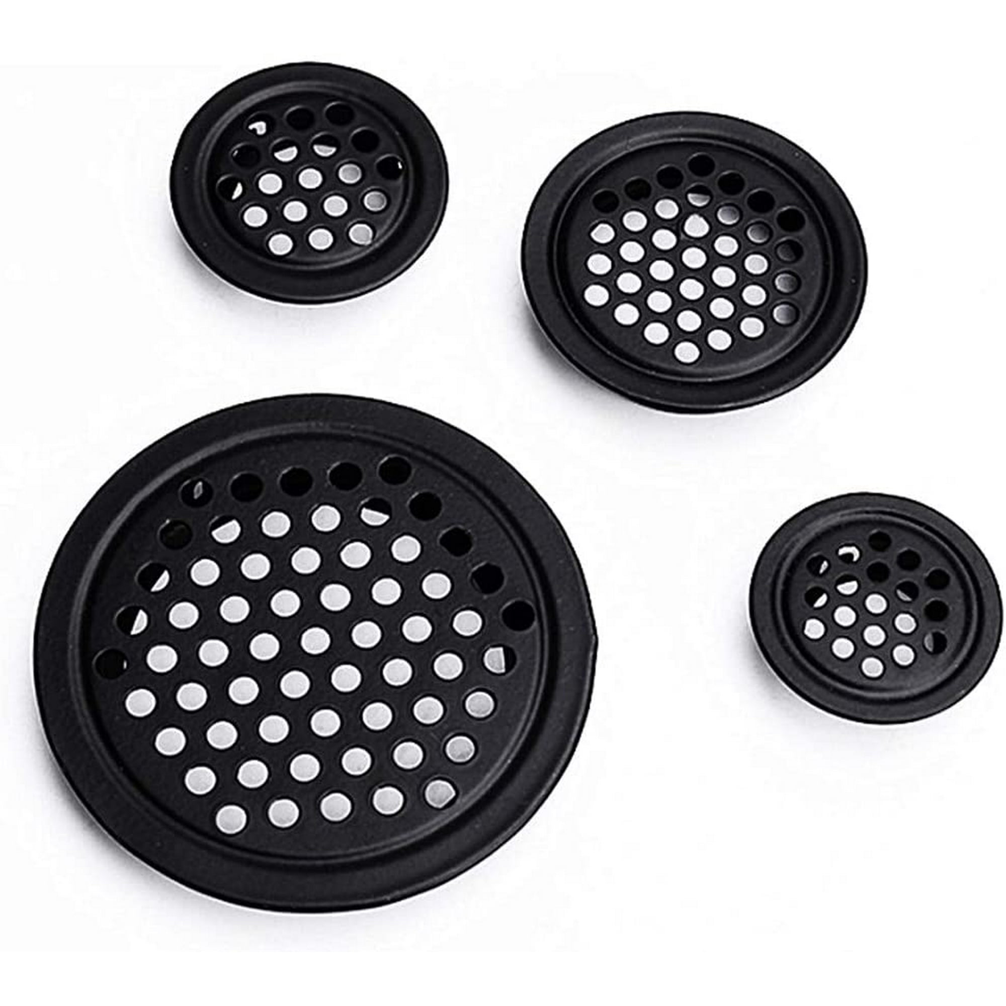 Black Circular Soffit Air Vents 10 Pack Stainless Steel Round Mesh Hole ...