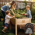 Raised Garden Bed with Legs 48x24x30 - Natural Cedar Wood Elevated ...