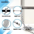 Golden Cock, Boat Anchor Rope, 1/2" x 114FT, Double Braided Nylon ...