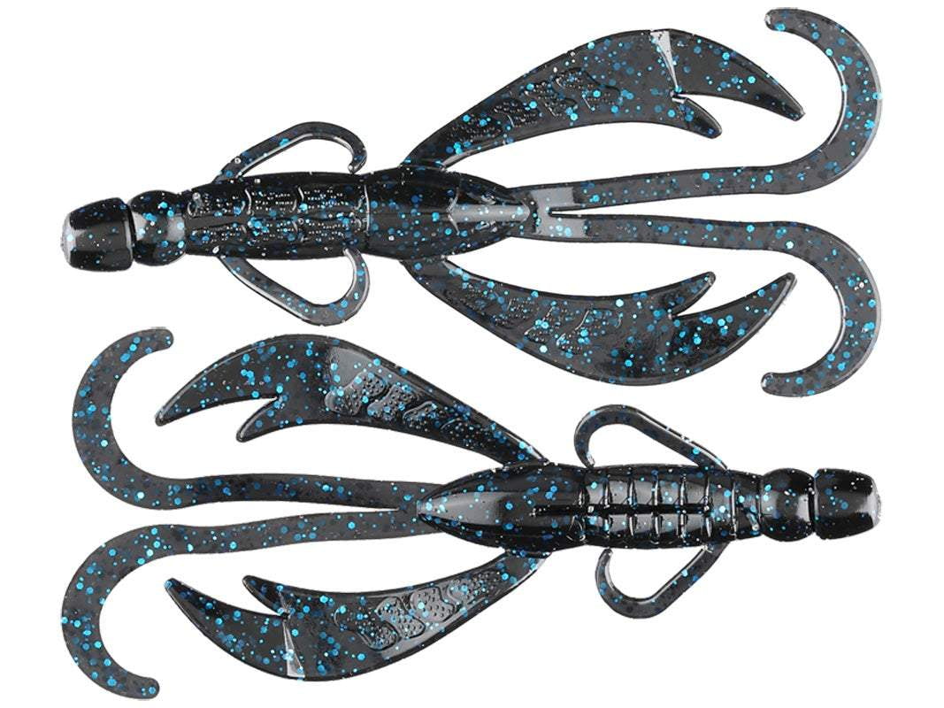 Big Bite Baits 5 inch Battle Bug Soft Plastic Creature Bait (Black Blue ...