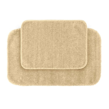 Mainstays Performance Polyester Bath Rug, Cool Water, 19.5" x 34 ...