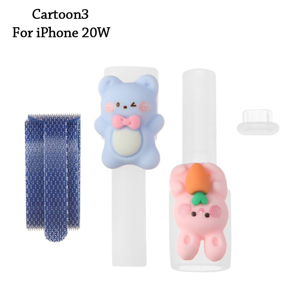 Silicone Cable Protector Tool Charging Cable Protector Data Cable Cover ...