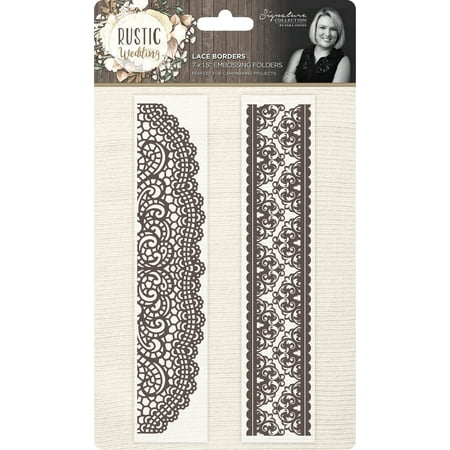 Rustic Wedding Embossing Folder Borders 1.5"X7" 2/Pkg-Lace | Walmart Canada