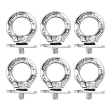 Pmsanzay 2 Pack M8 Heavy-Duty Full Stainless Steel Eye Bolt Eyelet ...