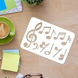 Music Note Stencil Plastic Music Note Drawing Painting Stencils ...