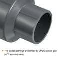 Uxcell 50x32mm PVC Reducer Pipe Fitting Straight Coupling Connector ...