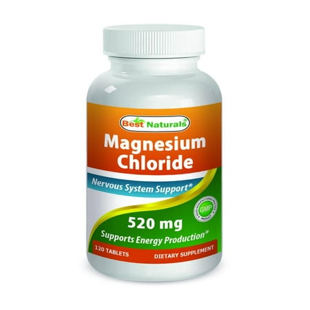 Best Naturals Magnesium Chloride 520 mg 120 Tablets - Walmart.com