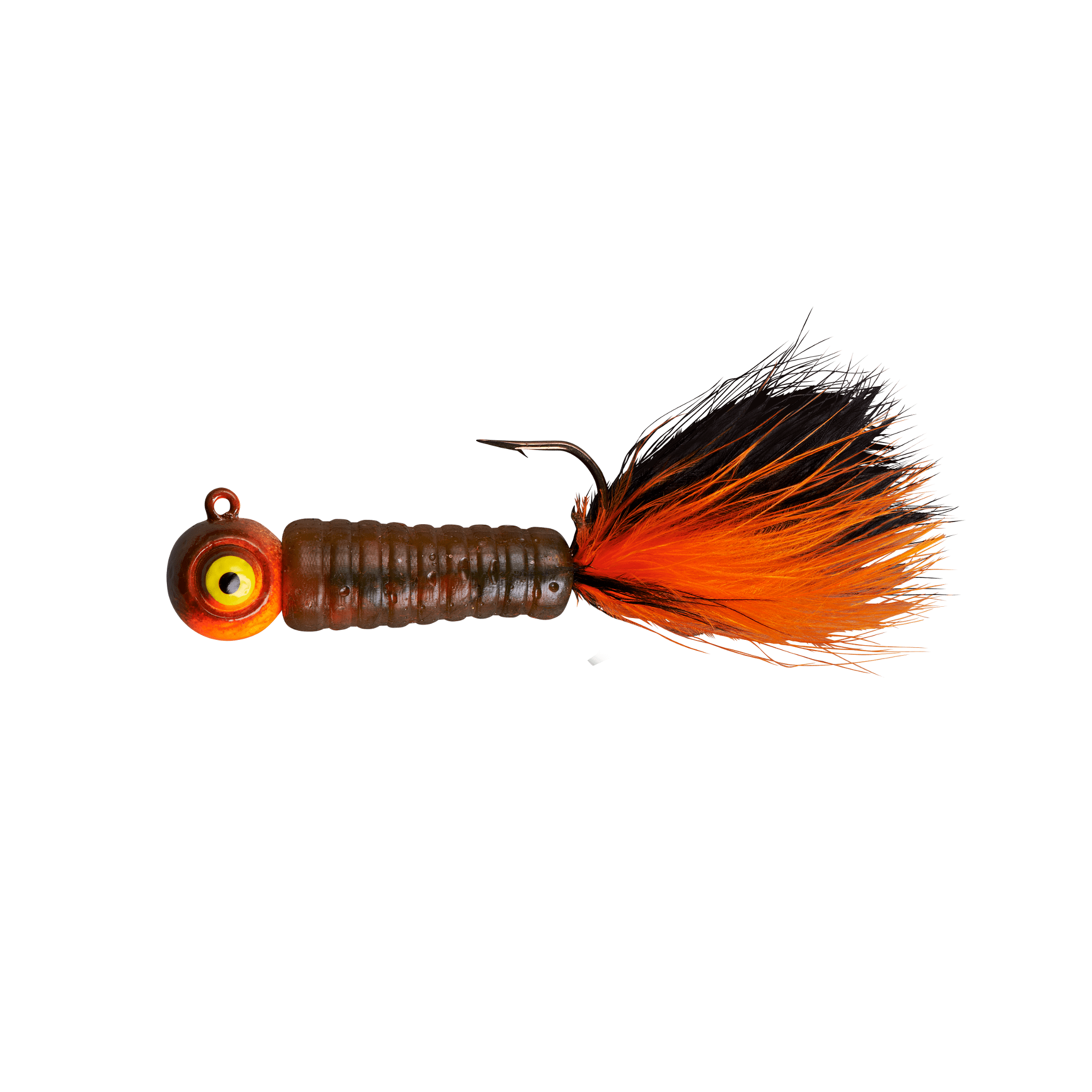 Lindy Fuzz-E-Grub Jig 2'' 1/4oz Crawfish Orange - Walmart.com