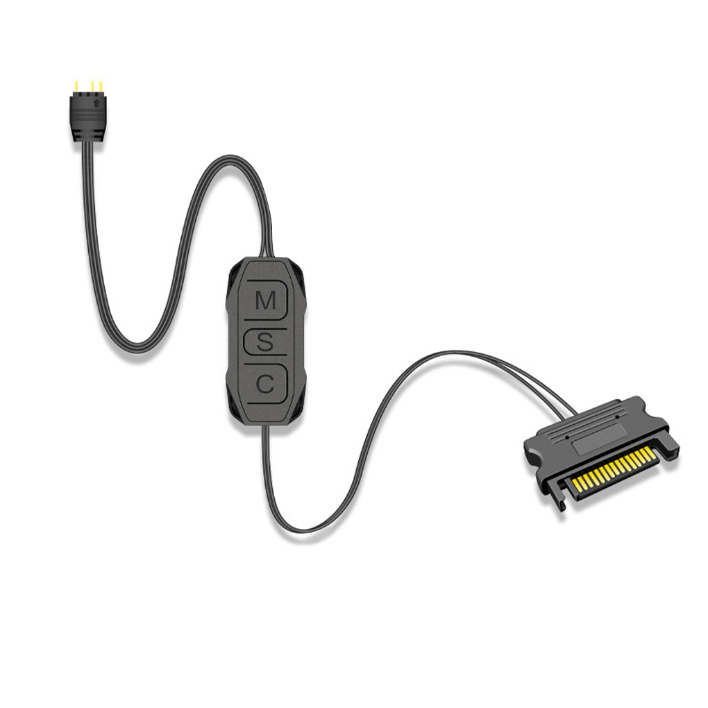 Machinehome ARGB Cooling Fan Controller 3pin to SATA Power Supply ...