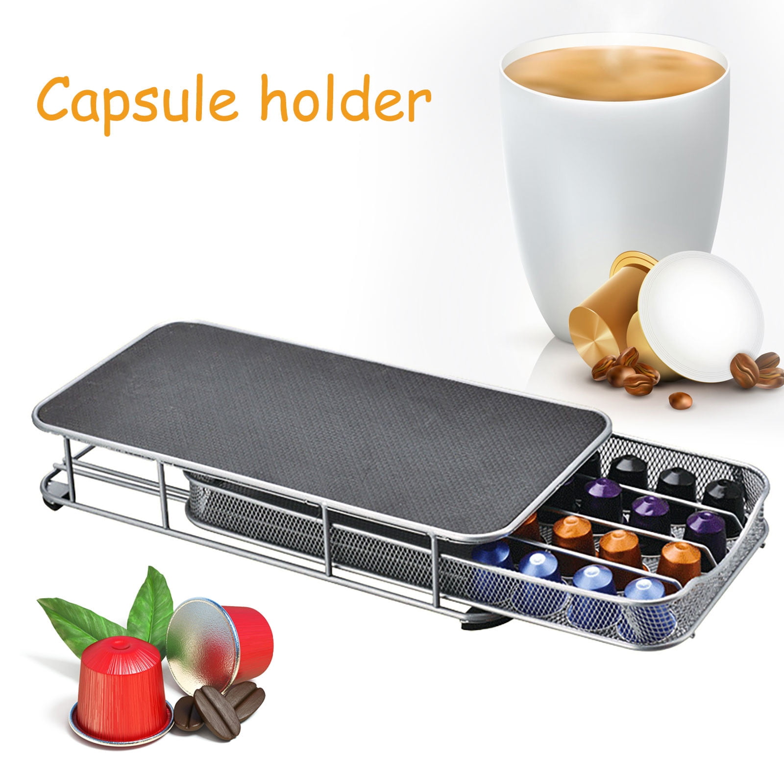 Teissuly Art Iron Desktop Coffee Machine Base Coffee Capsules | Walmart ...