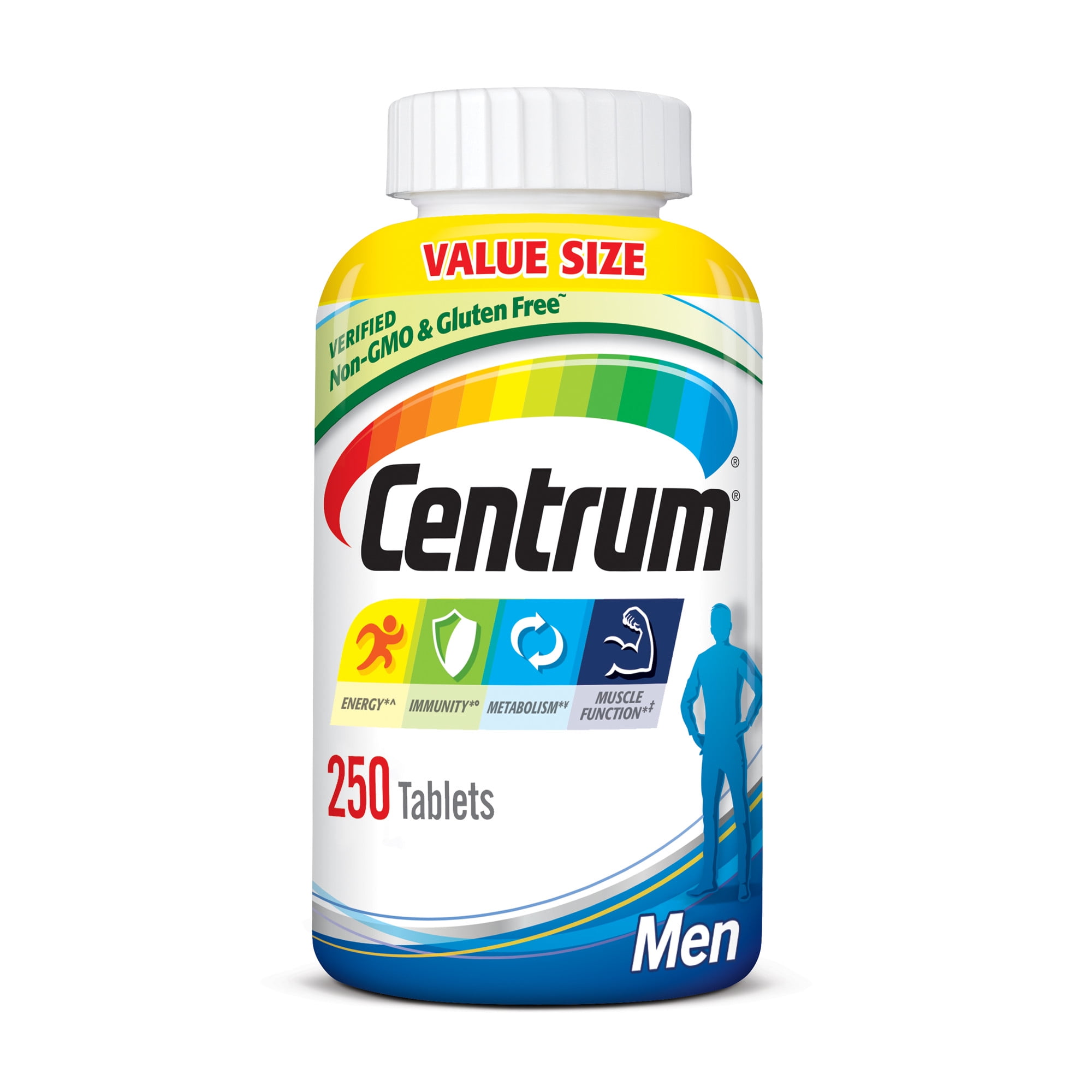 Centrum Men's Multivitamin and Multimineral Supplement Tablets, 250 Ct ... Centrum Men's Multivitamin and Multimineral Supplement Tablets, 250 Ct ...