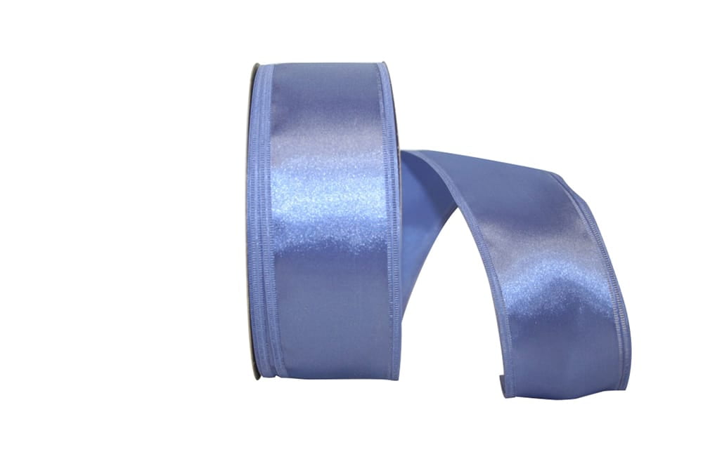 JAM Paper Dyna Satin Ribbon, French Blue, 2-1/8in x 50yd, 1/Pack ...