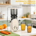 2-in-1 Cold Press Juicer & Blender, 5.2" XL Wide Chute Slow Masticating ...