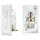 RV Designer S811 Dual AC Self-Contained Outlet With Cover-Plate - White ...