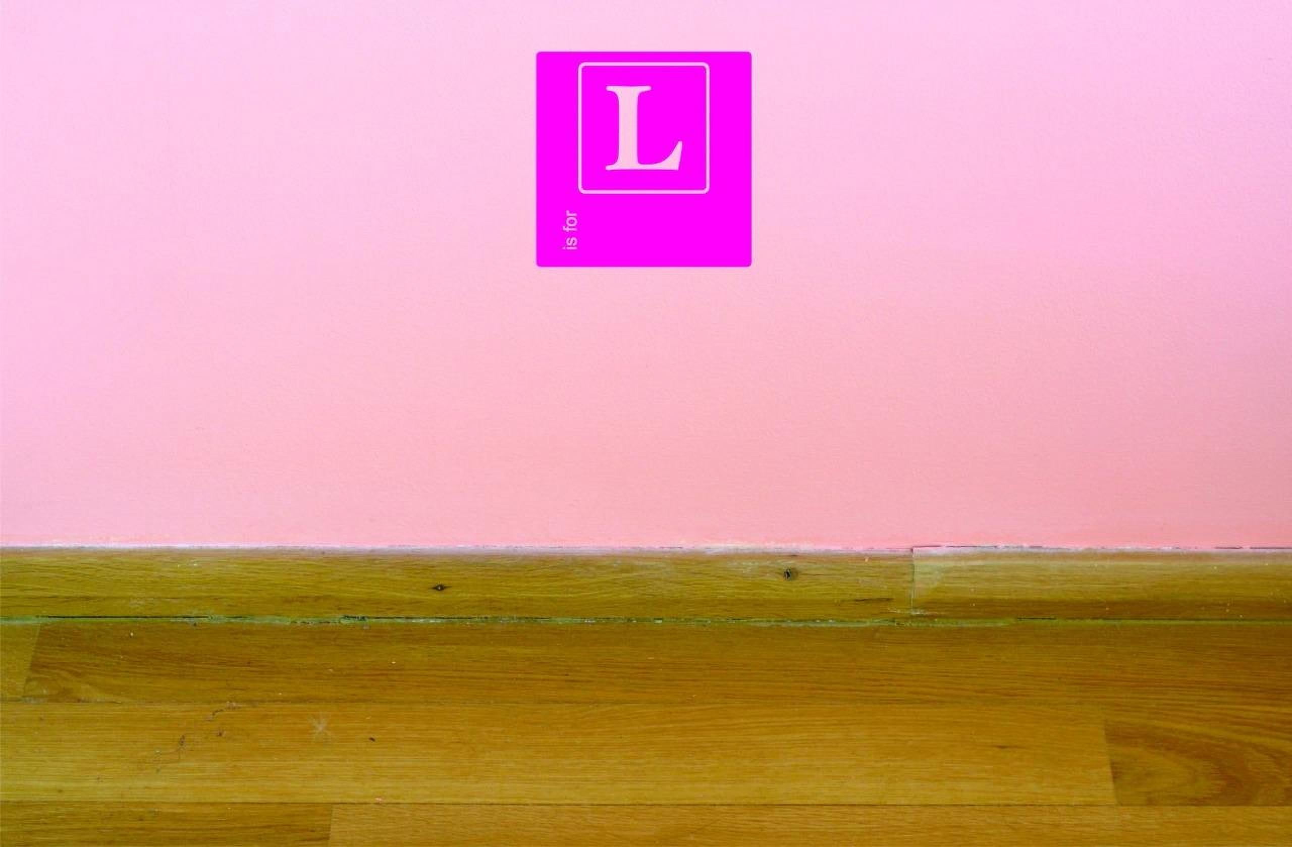 Custom Decals L Is For Alphabet Letter Wall Art Size: 16 X 16 Inches ...