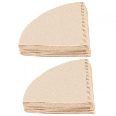 Cone-Shaped Filter Paper, Coffee Strainer, Wood Pulp Material 80Pcs For ...