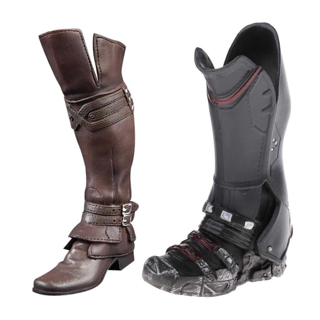 Botas de figuras de acción CUTICAT para figura Masculina de 12 pulgadas 1/6 Negras/marrones ...