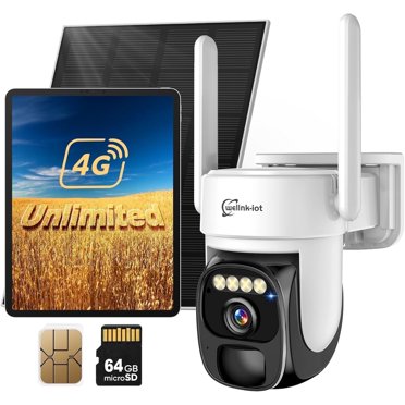 Xega 3G/4G LTE Cellular Security Camera with 2K HD, 4 MP, Outdoor ...