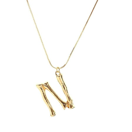 Alphabet M-S Letter Pendant Neck Chain Neck N | Walmart Canada